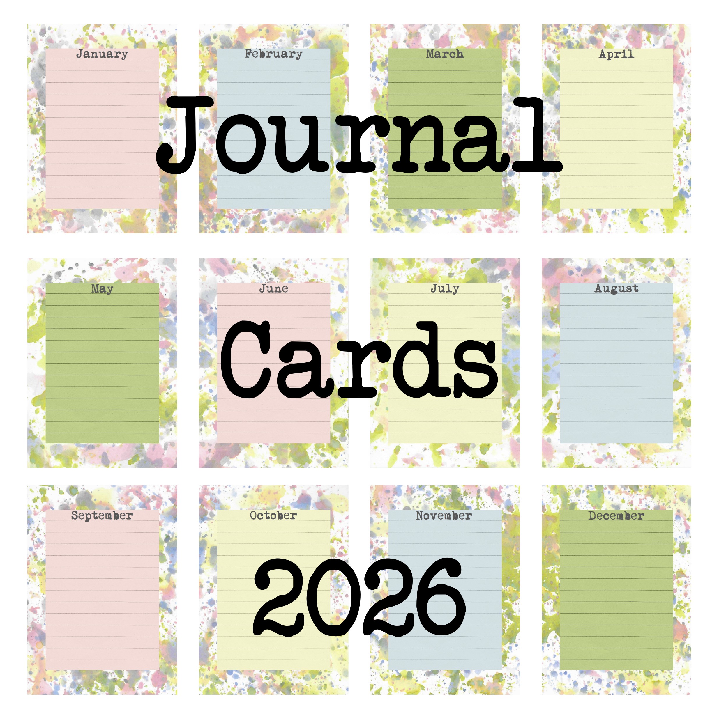 Journal Cards 2026 - Make in Wonder
